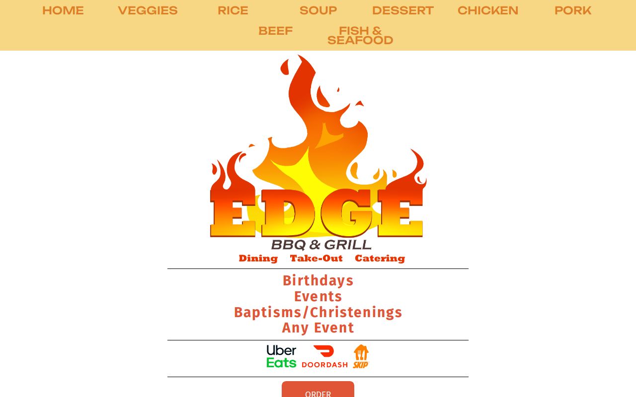 EDGE BBQ & GRILL CATERING MENU